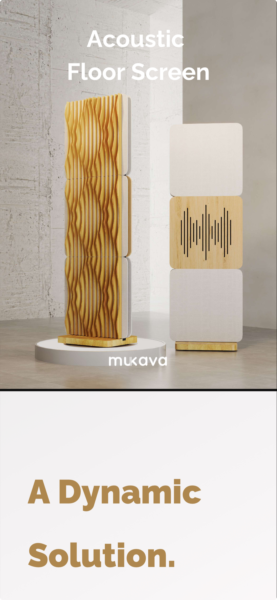 Acoustic Floor Screen | Flexible Sound Control for Any Space